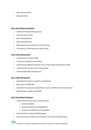 Certified Business Analytics Specialist (CBAS) | PDF