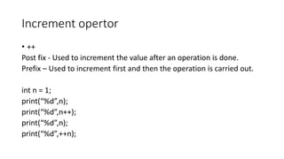 C BASICS.pptx FFDJF/,DKFF90DF SDPJKFJ[DSSIFLHDSHF | PPT