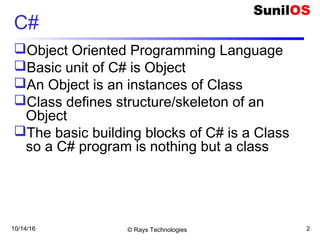 C# Basics | PPT