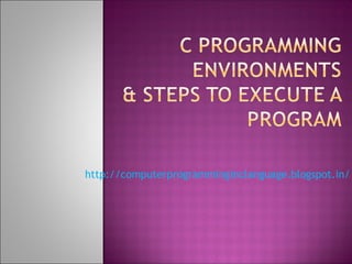 How to execute a C program | PPT