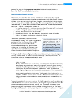 Community Based approaches training manual 2017 | PDF