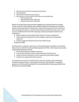 Community Based approaches training manual 2017 | PDF