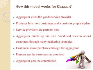 Cbazaar eCommerce website | PPT