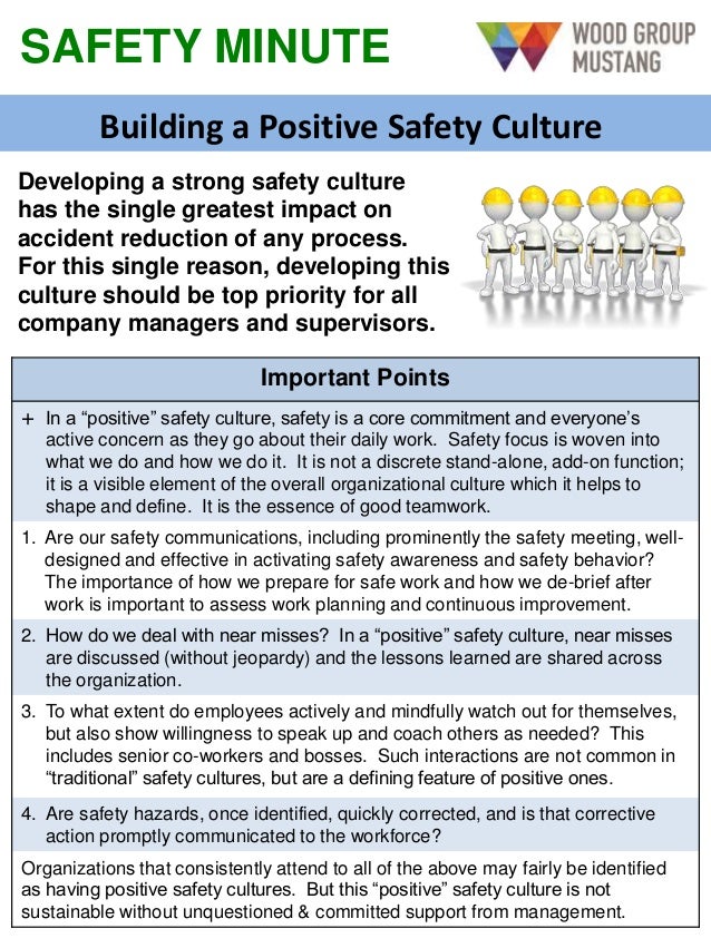 Safety Culture Characteristics at Sophia Hoff blog