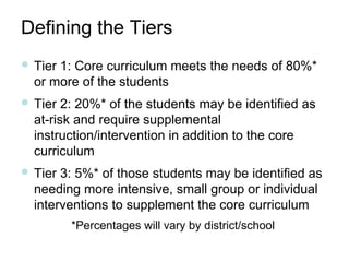 Response To Intervention (RTI) presentation | PPT