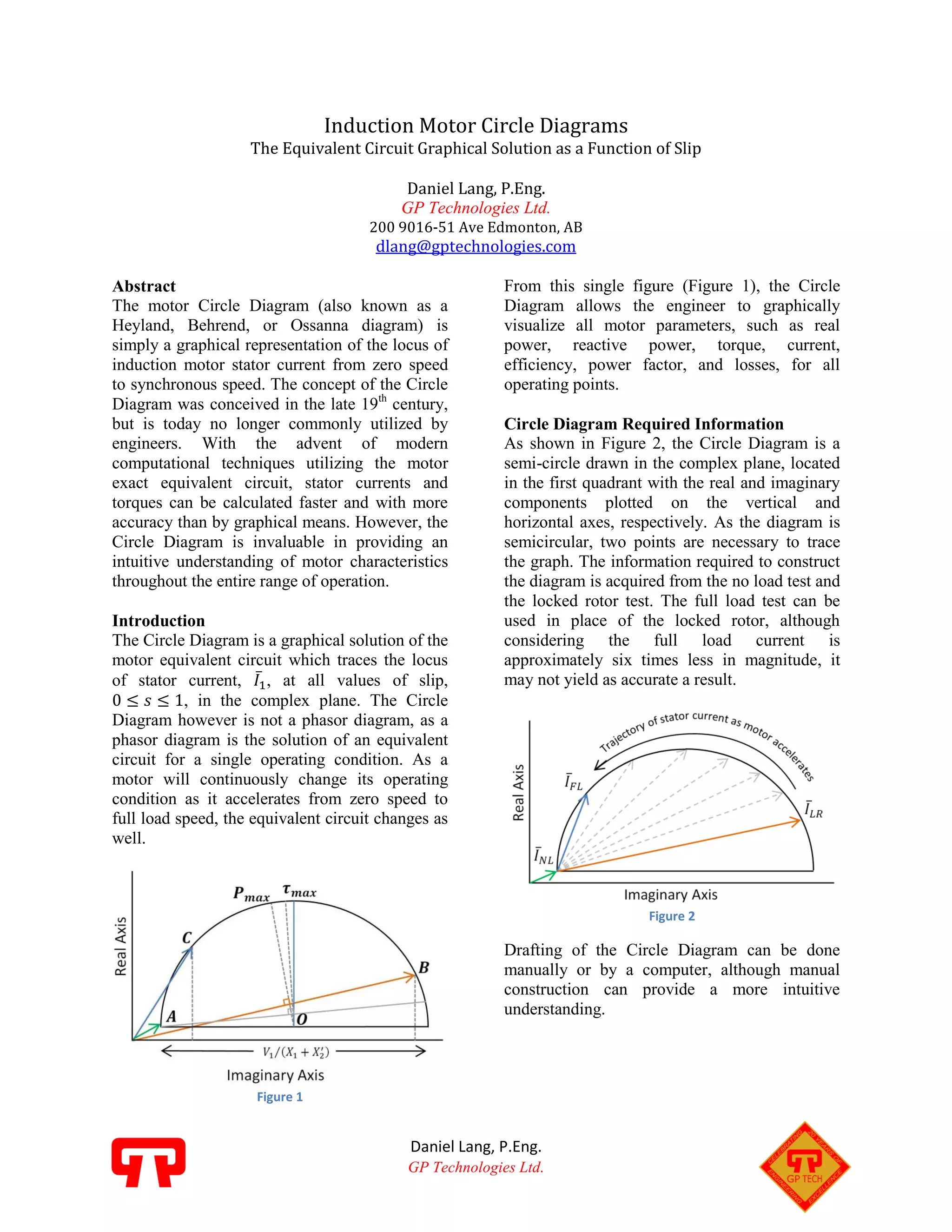 Induction Motor Circle Diagrams_GP Technologies White Paper_Rev0_19 ...