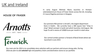 half year brand highlights 2015 Melinda Maria general | PPTX