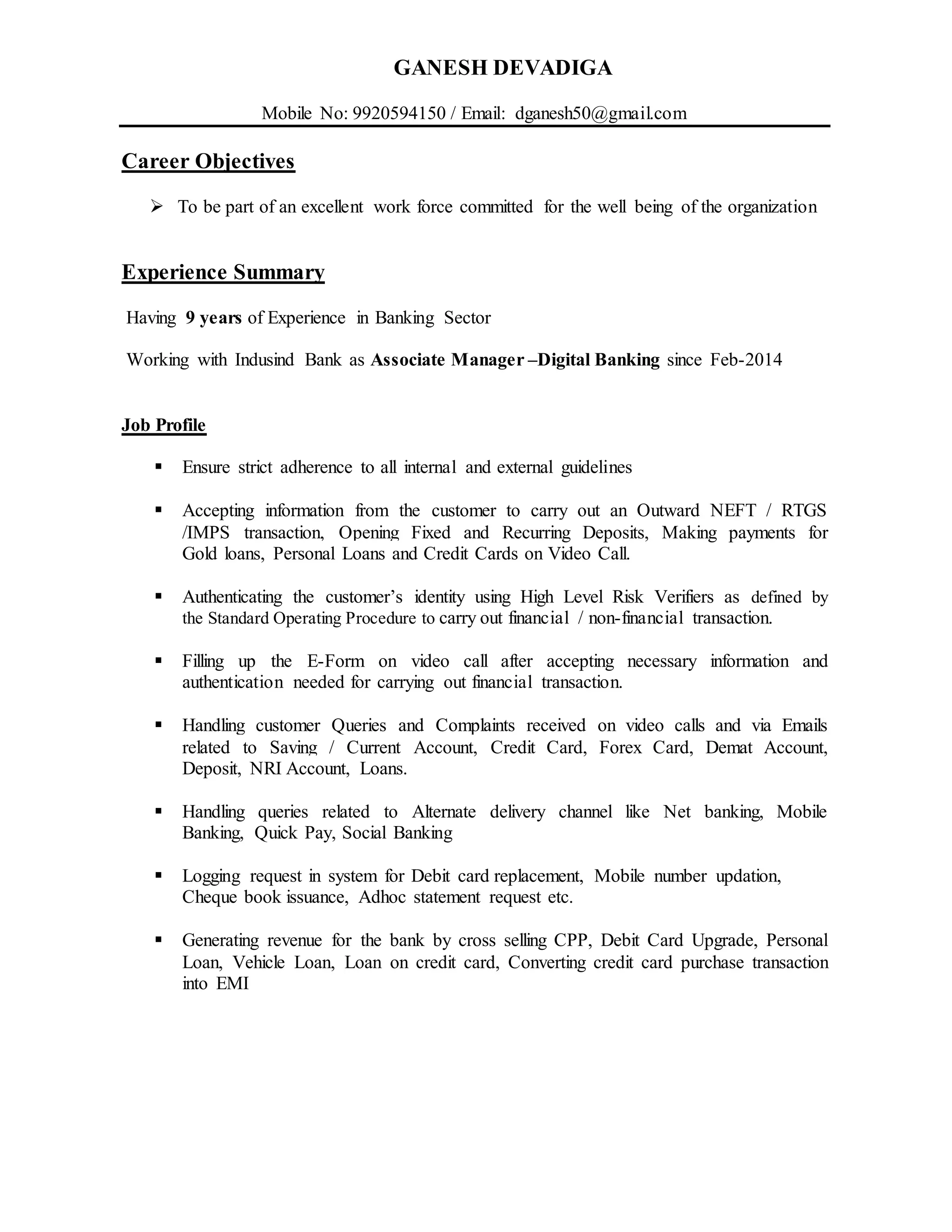 Resume-Ganesh | DOCX