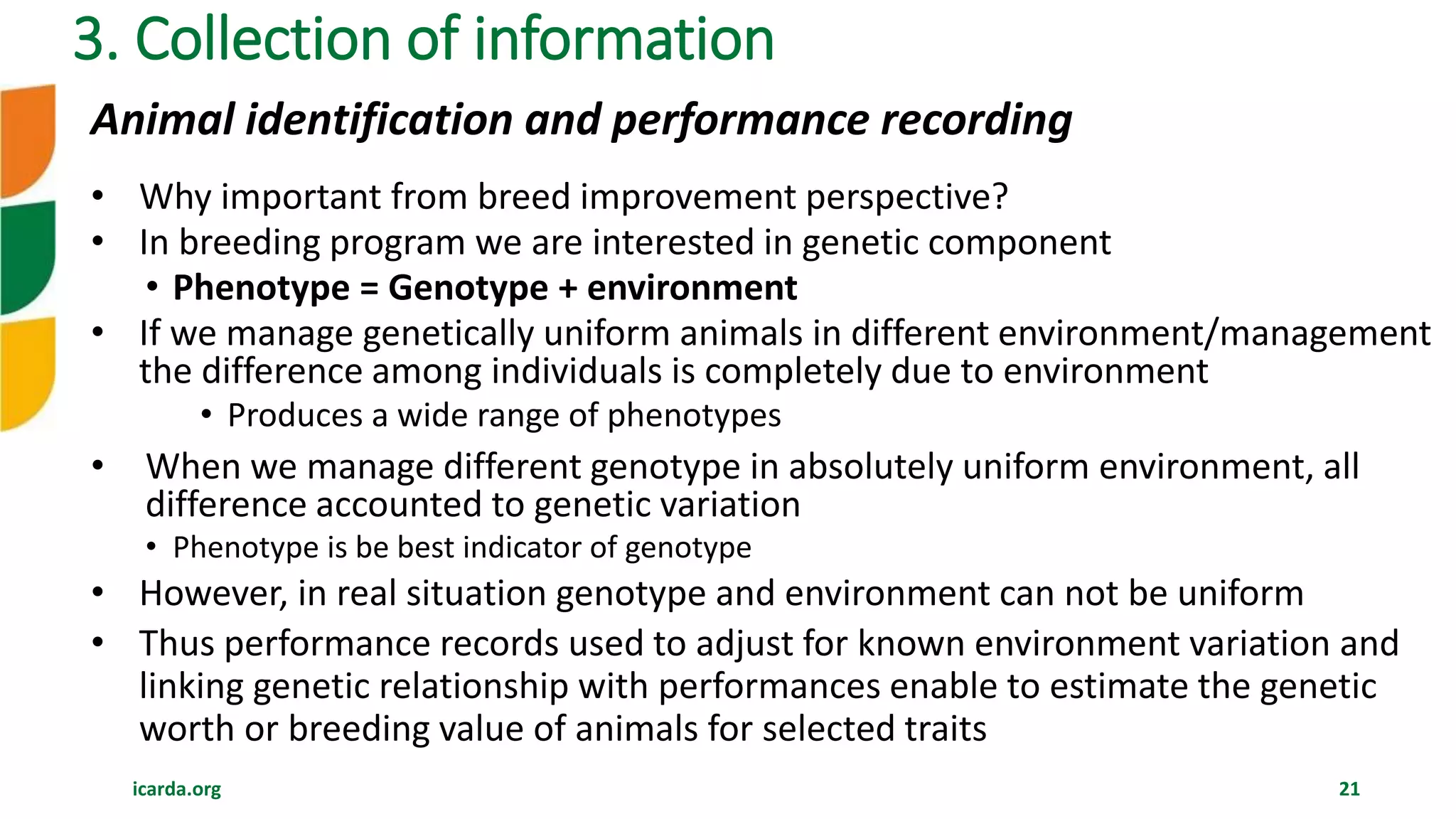 Overview of Community Based Breeding Program and implementation ...