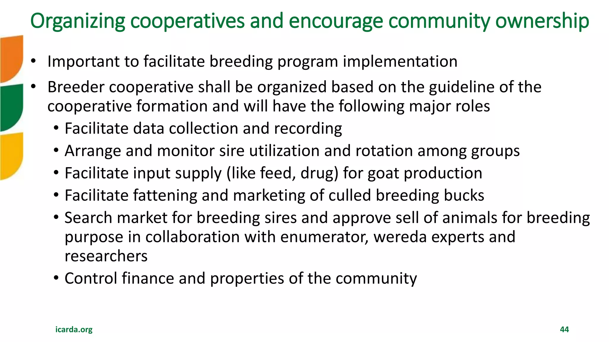 Overview of Community Based Breeding Program and implementation procedure | PPTX