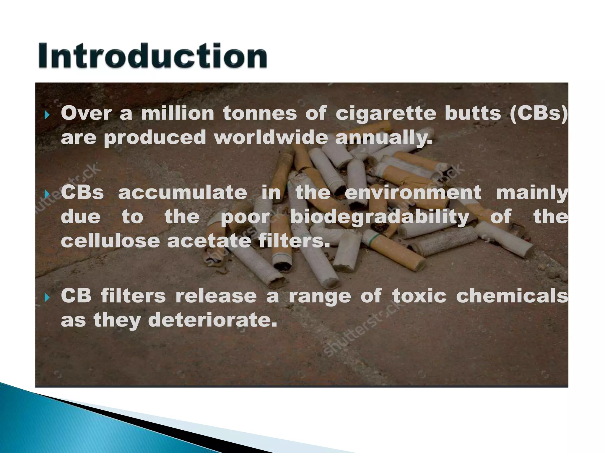 Cigarette butt bricks | PPTX