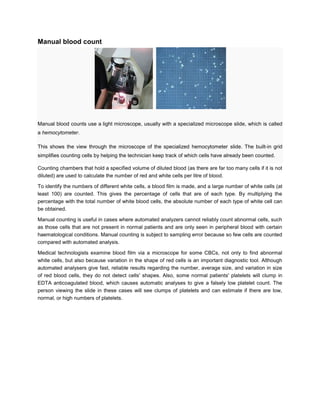 Cbc | DOCX | Blood Disorders | Diseases and Conditions