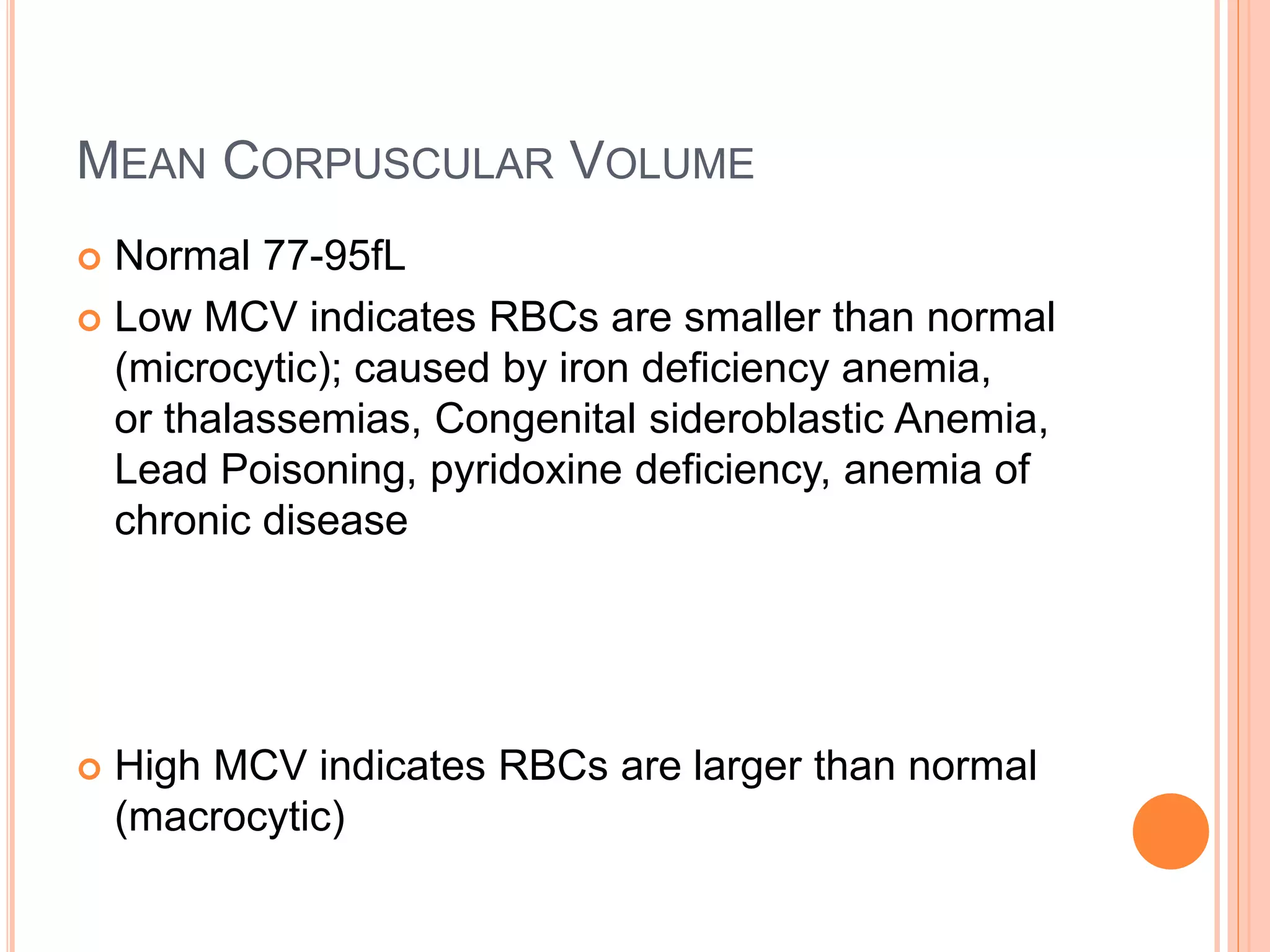 Complete Blood Count, Interpretations | PPTX