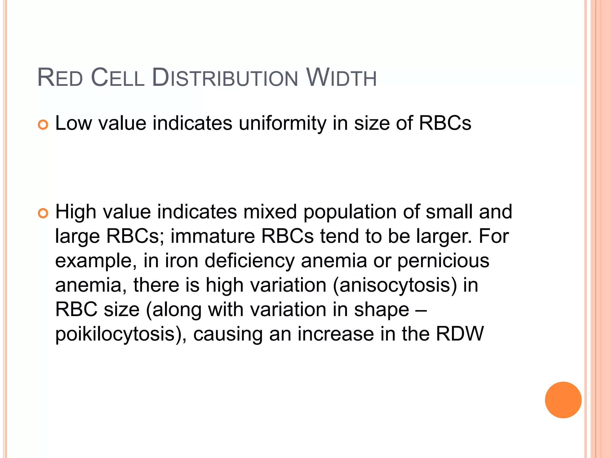 Complete Blood Count, Interpretations | PPTX