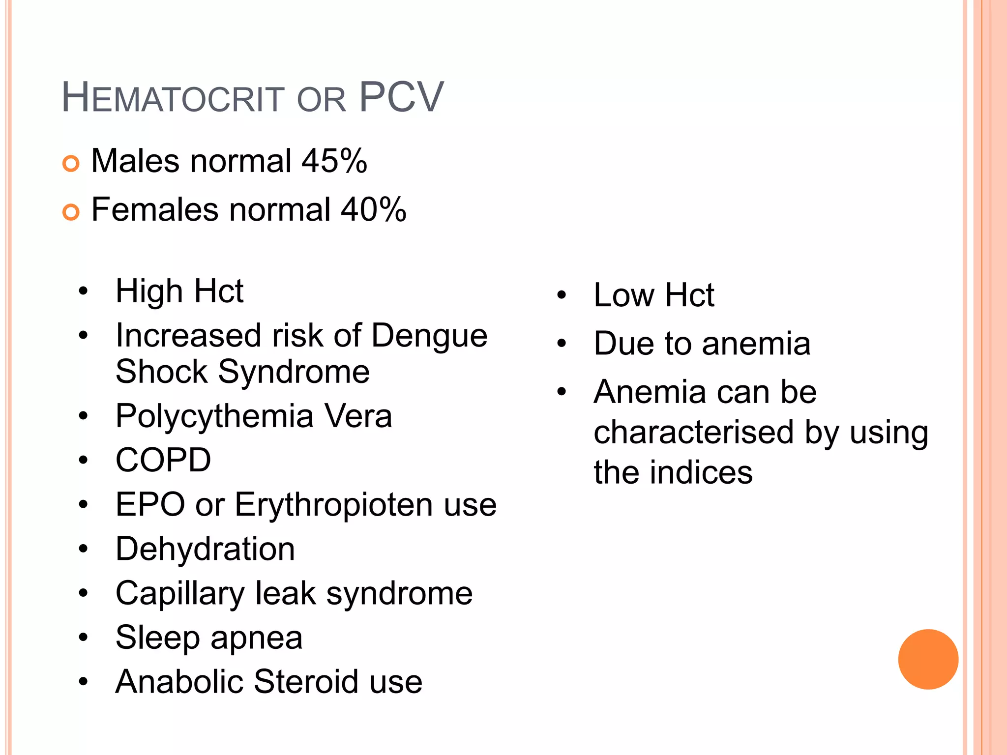 Complete Blood Count, Interpretations | PPTX