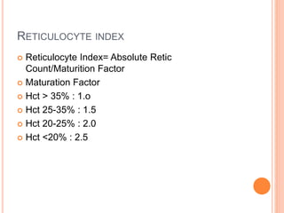Complete Blood Count, Interpretations | PPTX