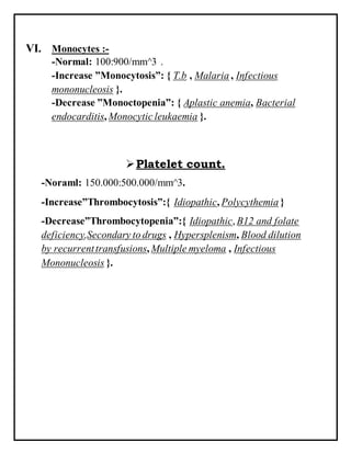 CBC Significance in Dentistry | PDF