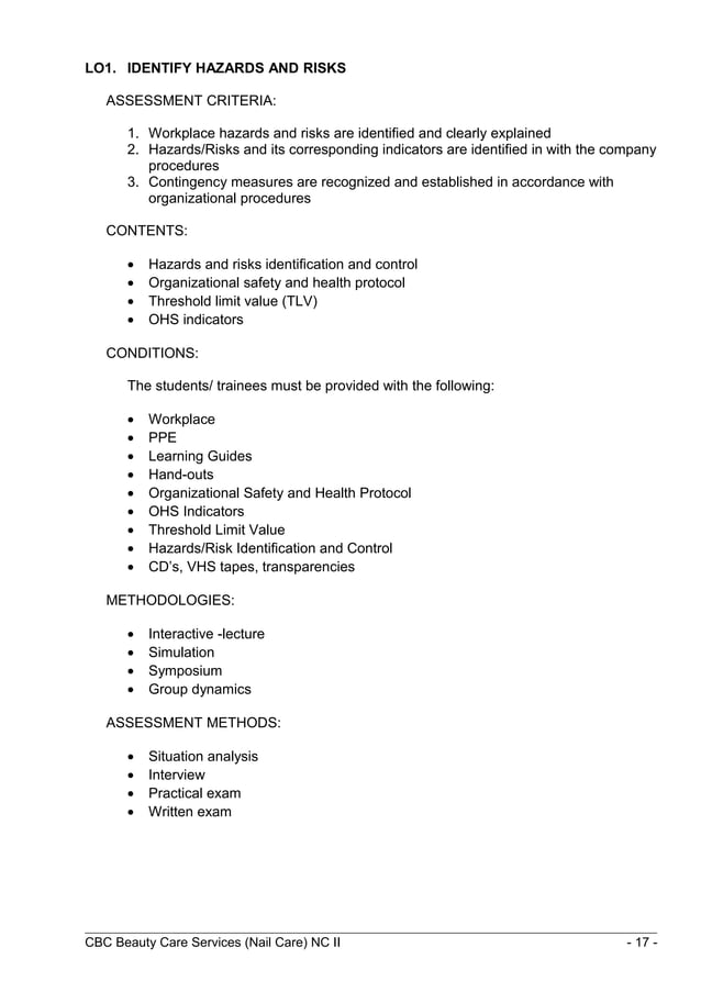 TLE MODULE | DOC | Nail Care | Beauty