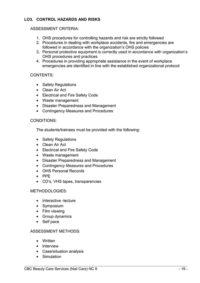 TLE MODULE | DOC | Nail Care | Beauty