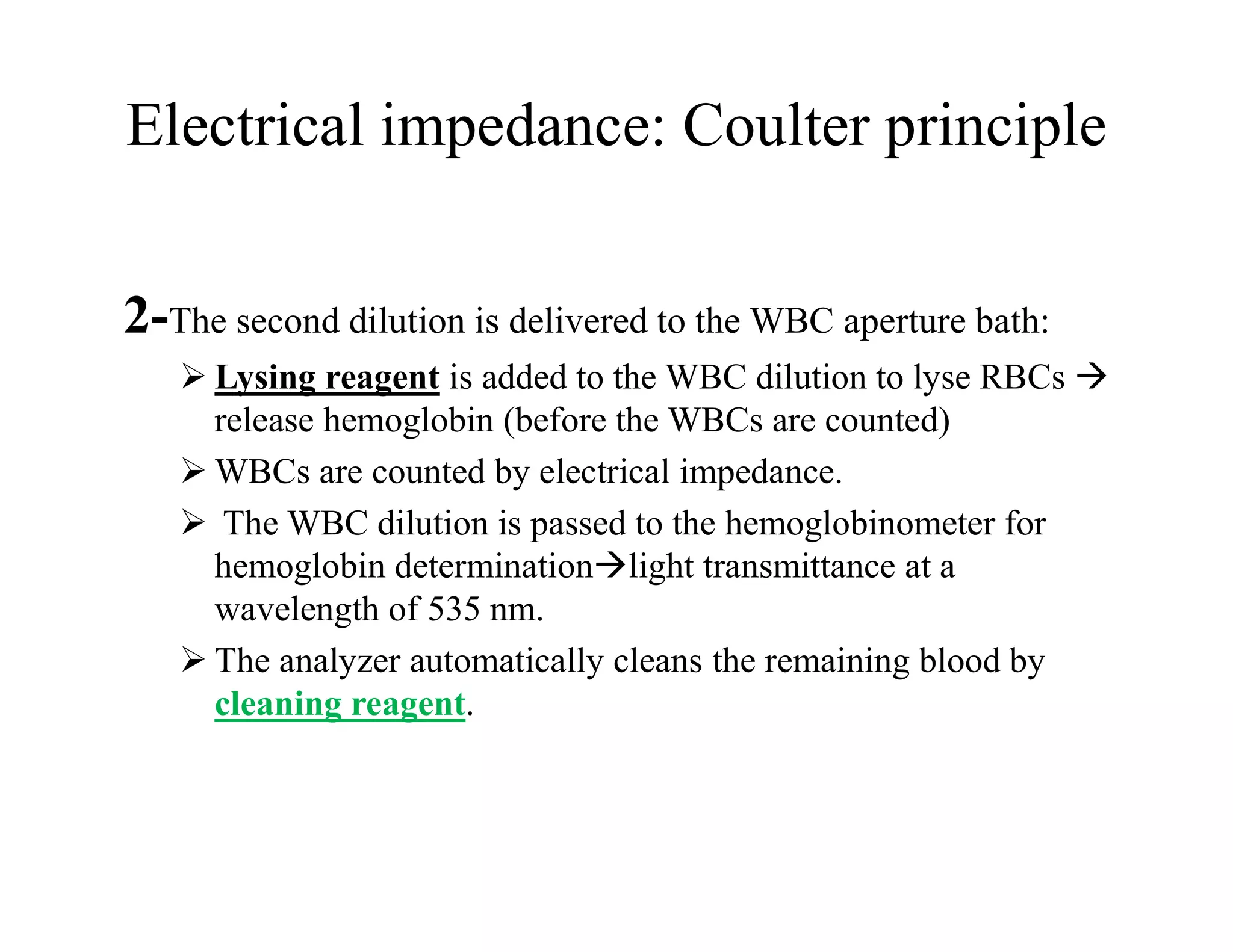 Cbc coulter principle | PDF