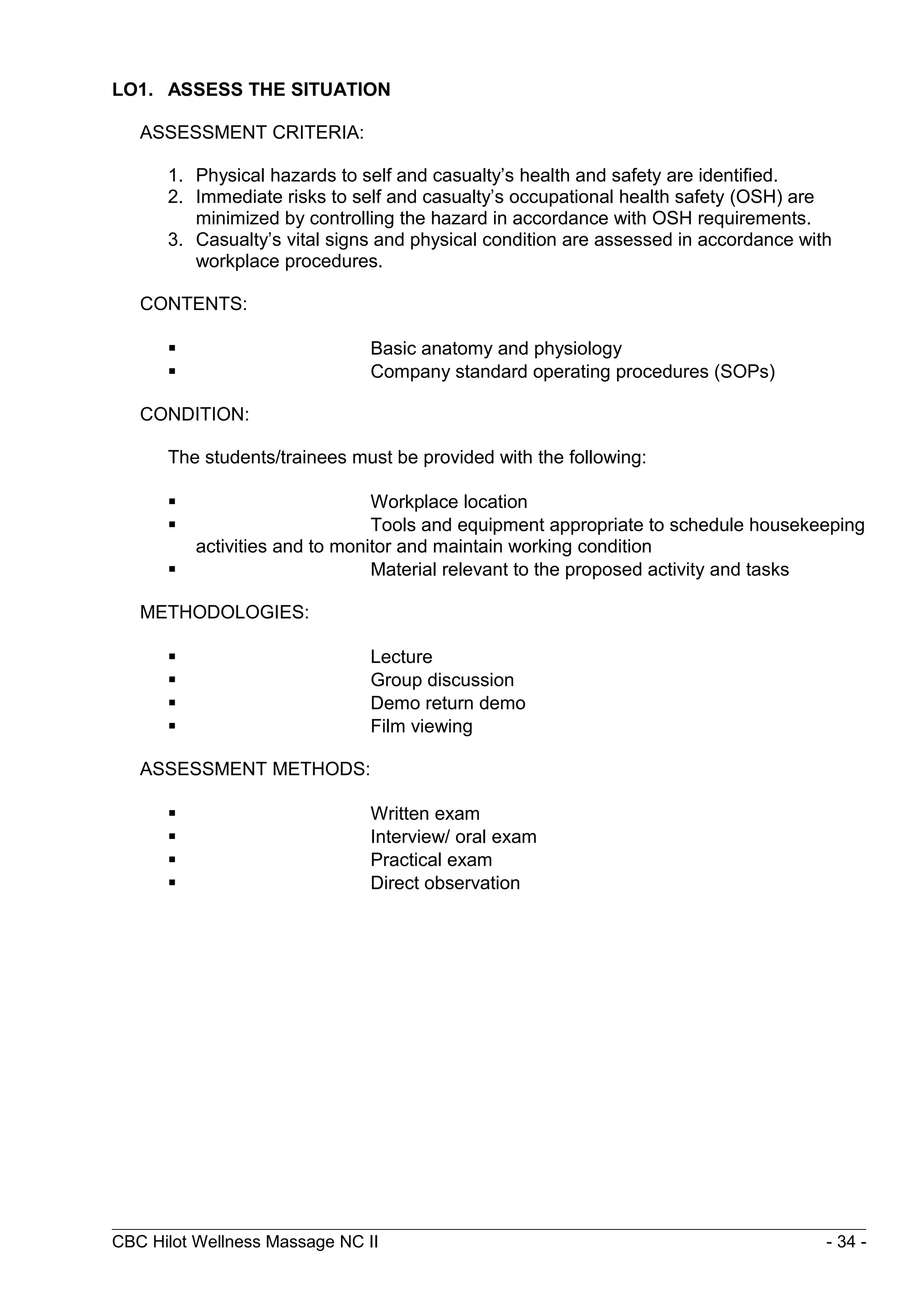 Cbc hilot-(wellness-massage)-nc-ii | DOC
