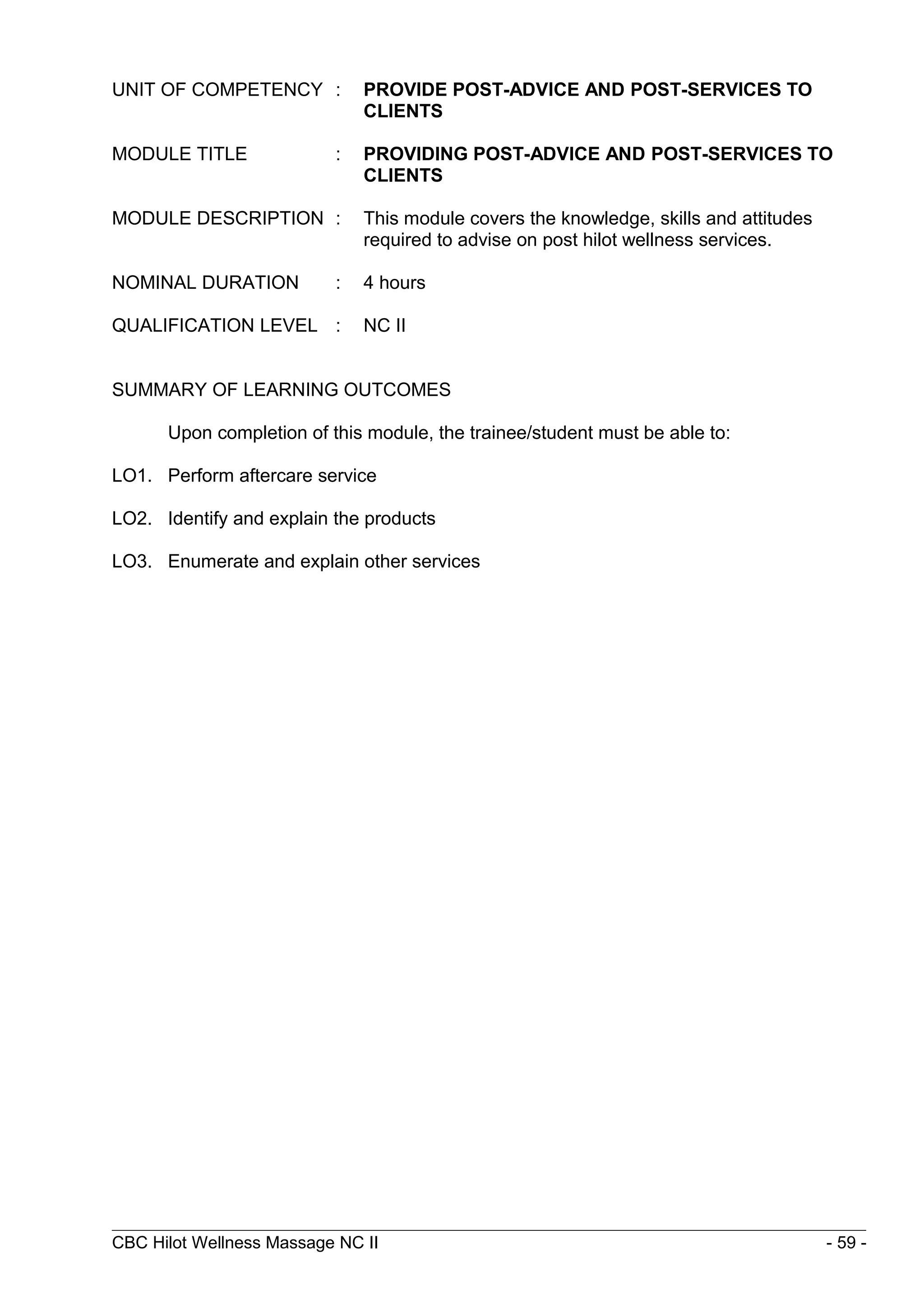 Cbc hilot-(wellness-massage)-nc-ii | DOC