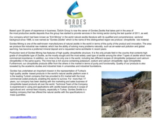 GORDES ZEOLITE PRESENTATION(GORDES) | PPT