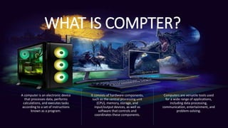The understanding of the computer in our world | PPT | Free Download