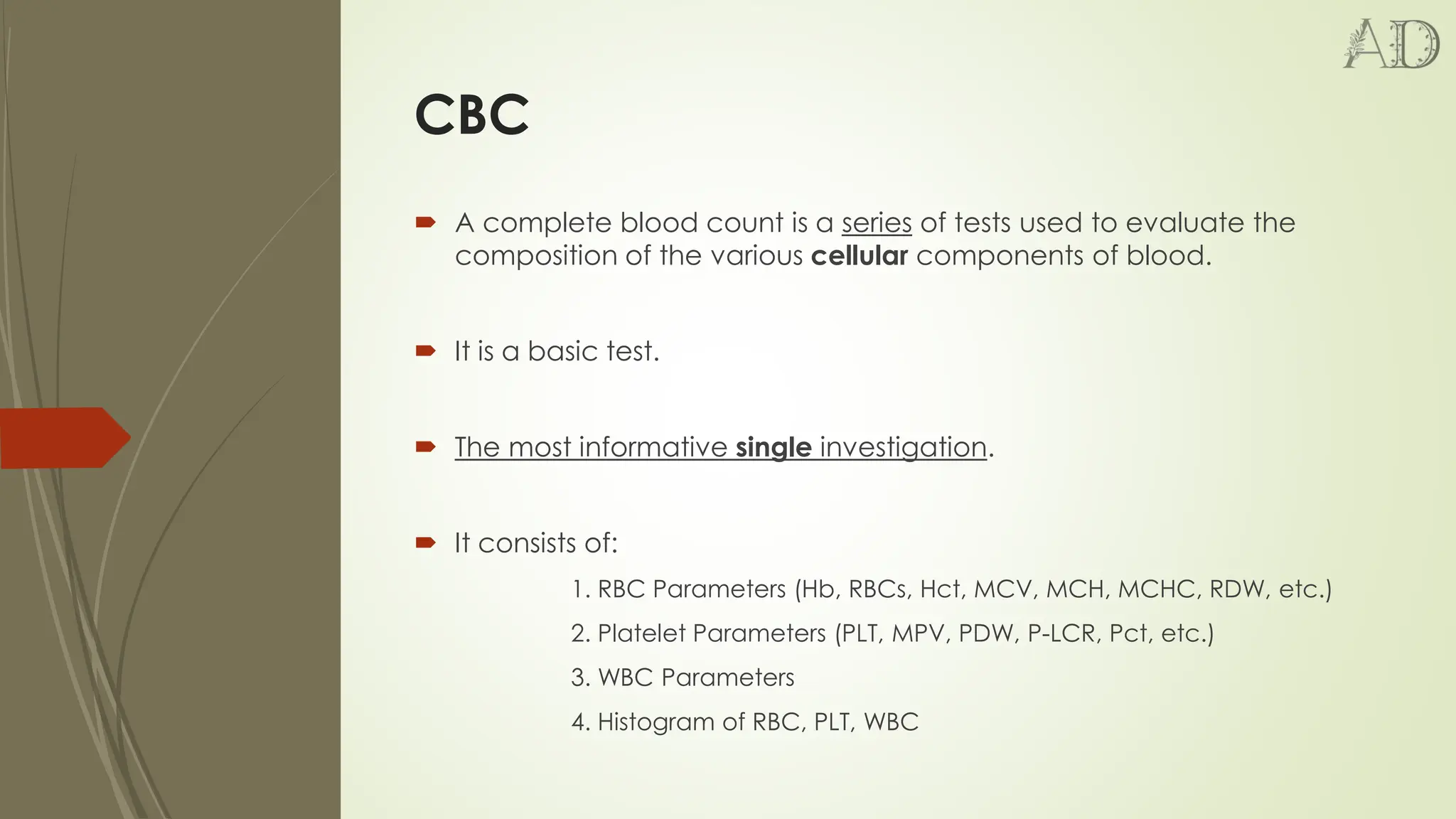 complete blood count analysis and blood disease investigation | PDF