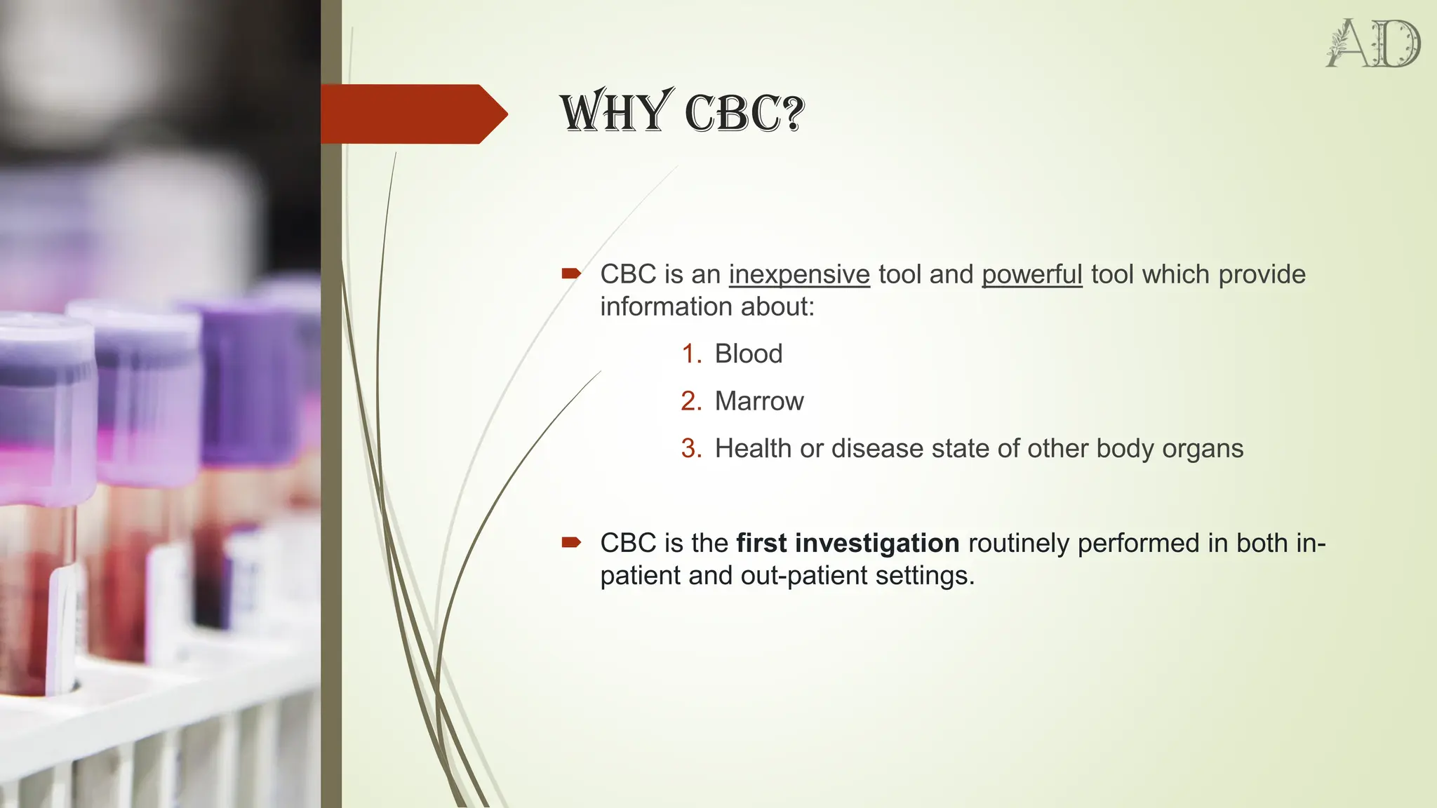 complete blood count analysis and blood disease investigation | PDF