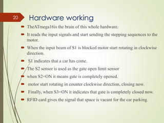 RFID based car parking system-final ver | PPTX