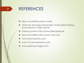 RFID based car parking system-final ver | PPTX