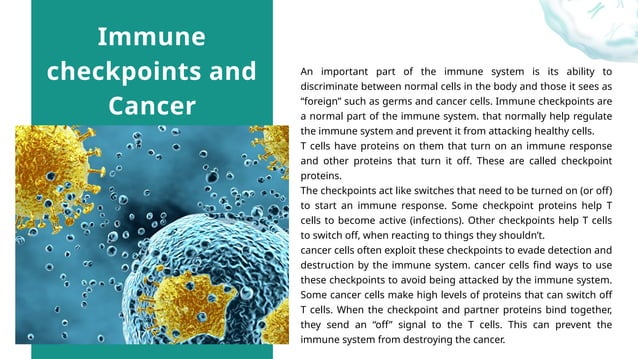 MECHANISM OF CHECKPOINT INHIBITORS IN CANCER THERAPY | PPTX
