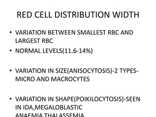 Complete blood count analysis Dr Rahul Jain & Dr Sharda Jain | PPT