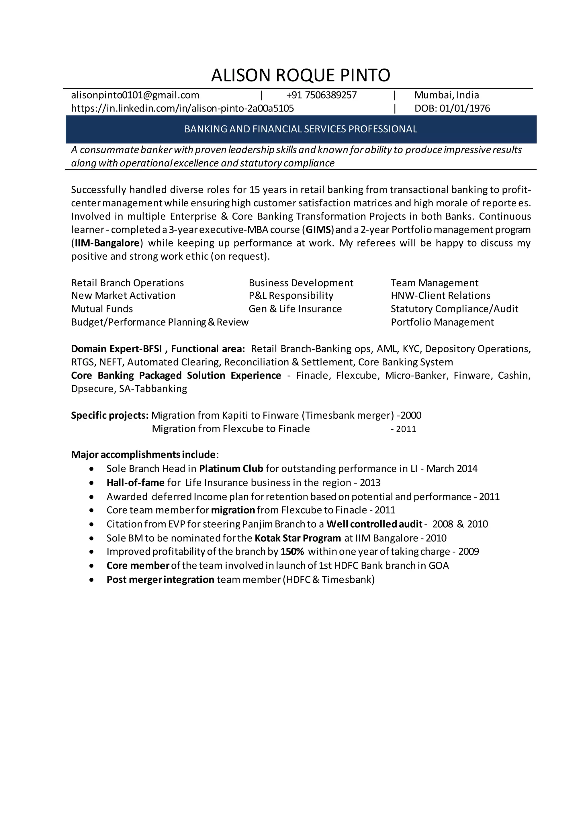 Alison Pinto Resume | DOCX