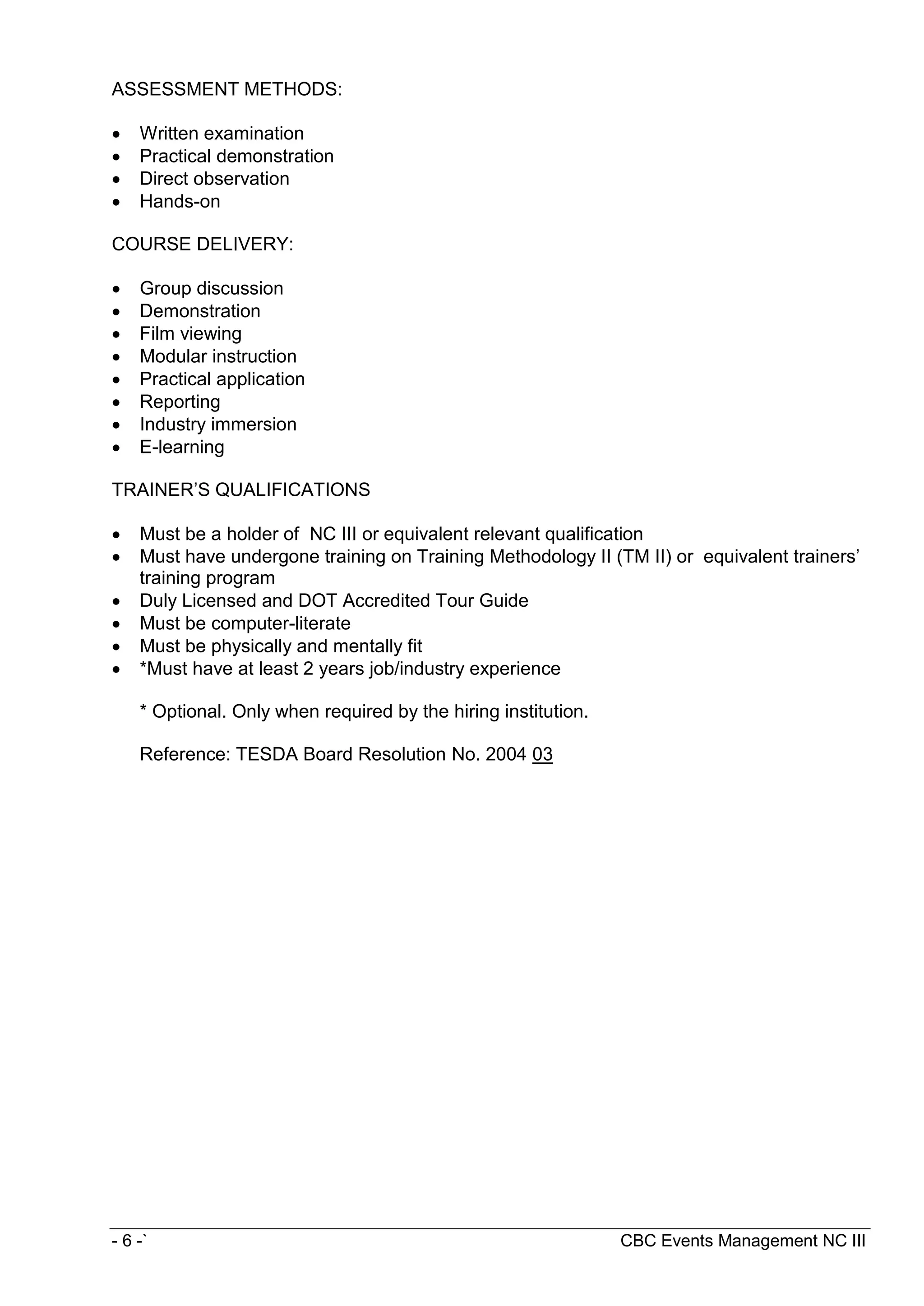 Competency Based Curriculum Events Management NC III.doc