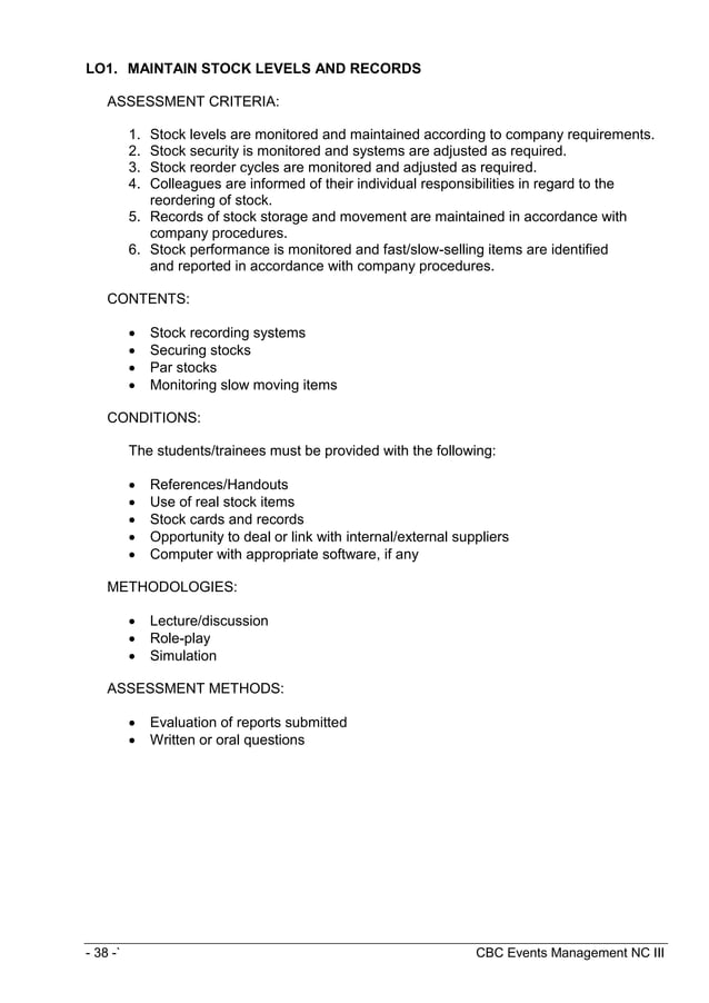 Competency Based Curriculum Events Management NC III.doc