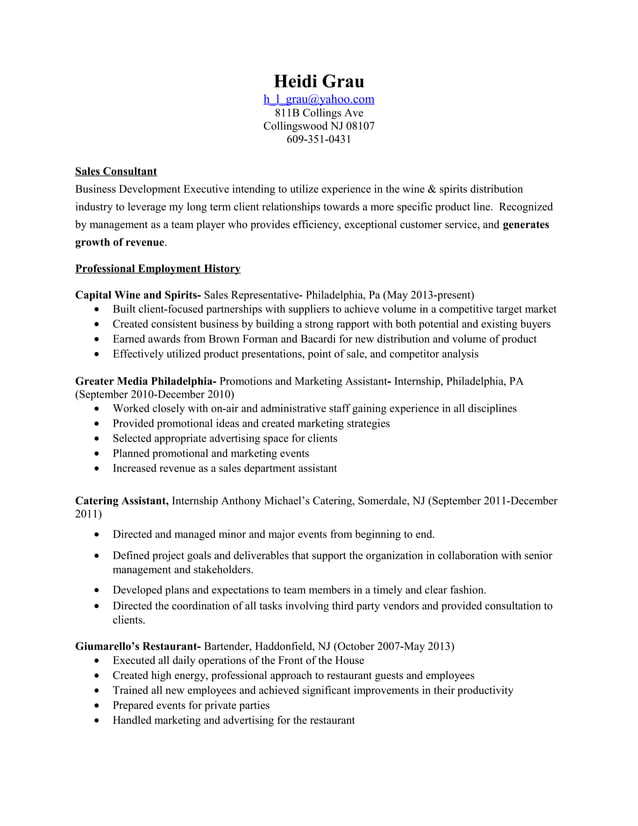 Heidi Resume2 | PDF
