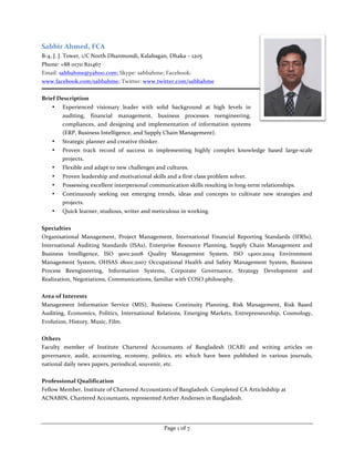 Sabbir | PDF | Business Accounting & Finance | Business