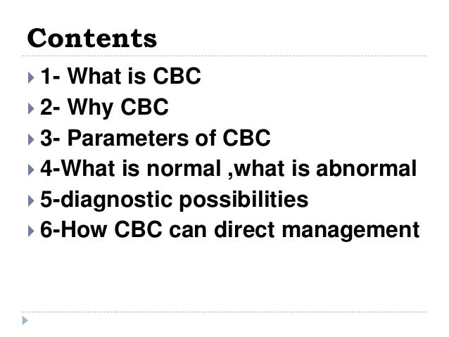 How to read Cbc