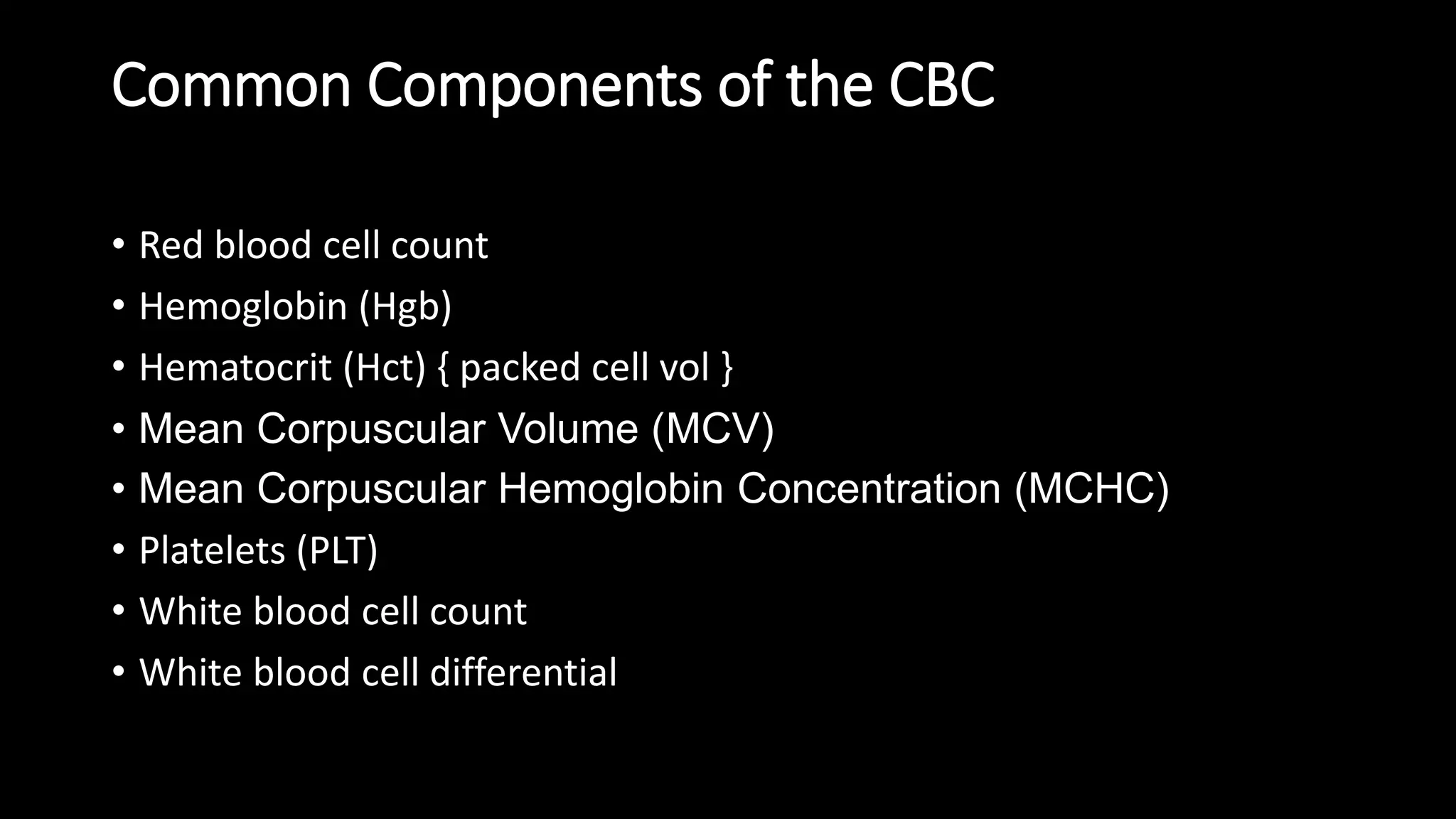 Complete blood count (CBC) | PPTX