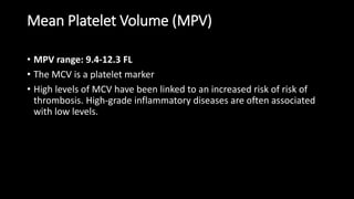 Complete blood count (CBC) | PPTX