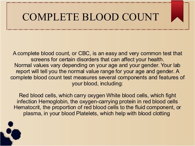 Complete Blood Count Test in Pune
