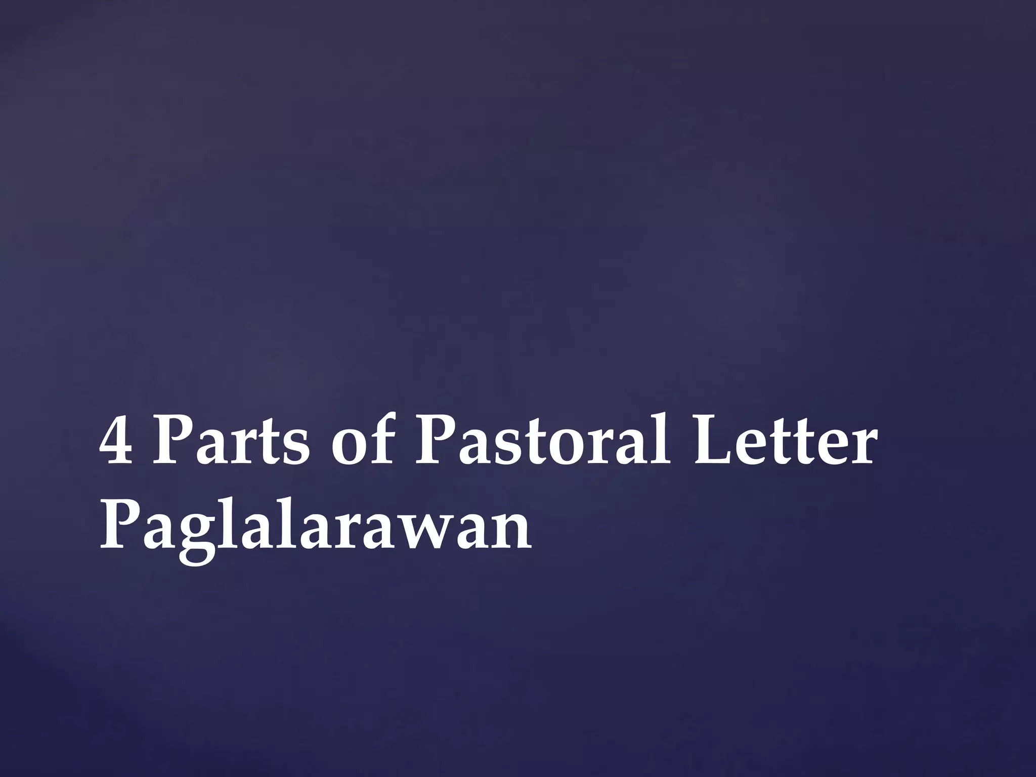 Cbcp pastoral letter on filipino spirituality | PPTX