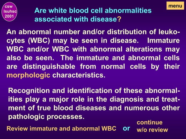 CBC Part 2 - WBC Differential & Morphology.pdf | Blood Disorders ...