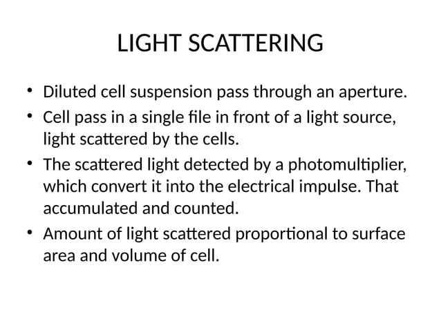 CBC, Principle of Cell Counter, Interpretation of Histogram ...
