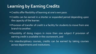 Choice Based Credit System (CBCS) Followed in India | PPTX