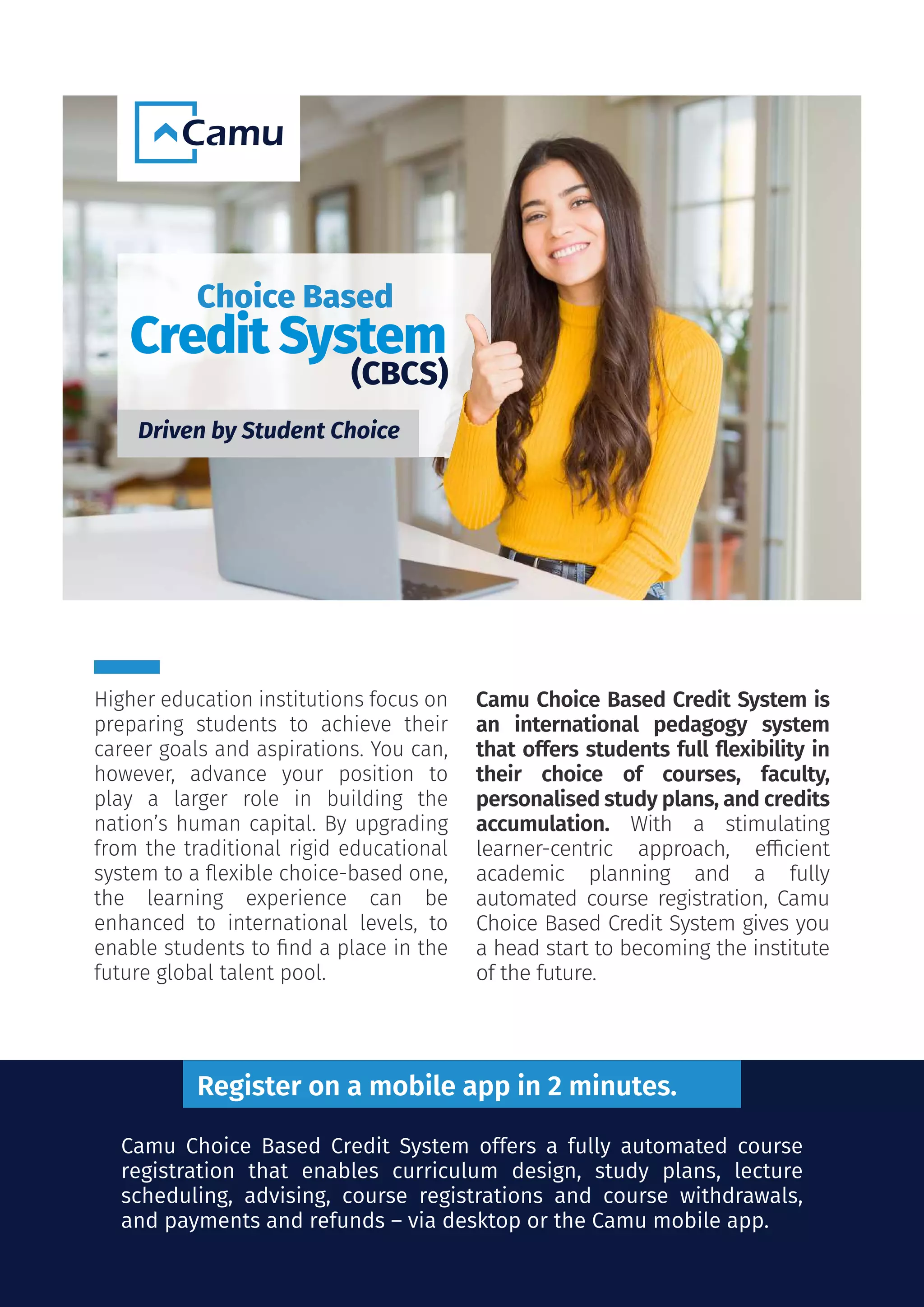 Choice Based Credit System (CBCS) by Camu Digital Campus | PDF