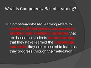 Competency Based Education kicd introduction | PPSX