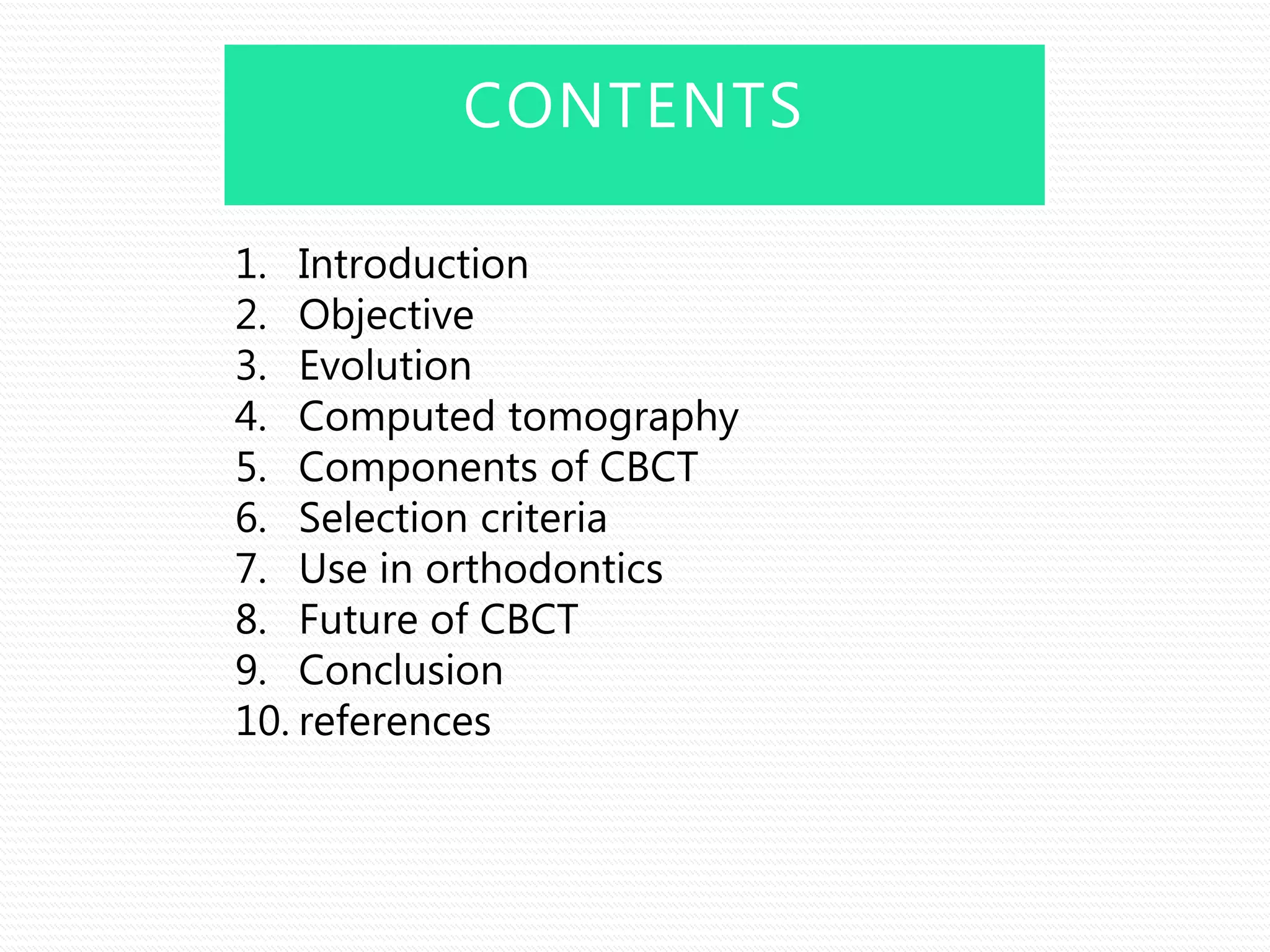 CBCT IN ORTHODONTICS | PPTX